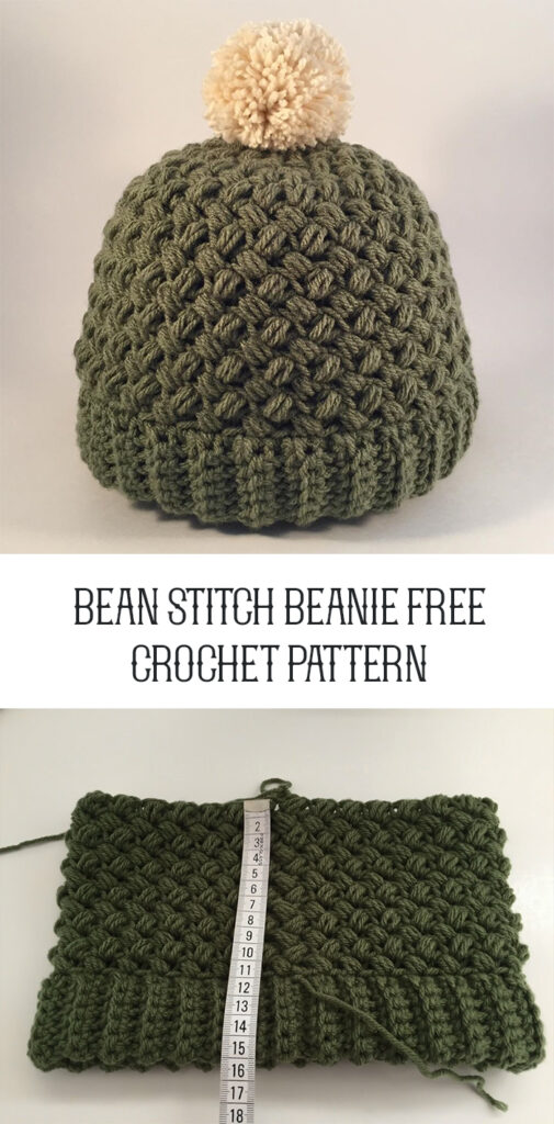 The Bean Stitch Beanie/Free Crochet Pattern - todaynewsfixer